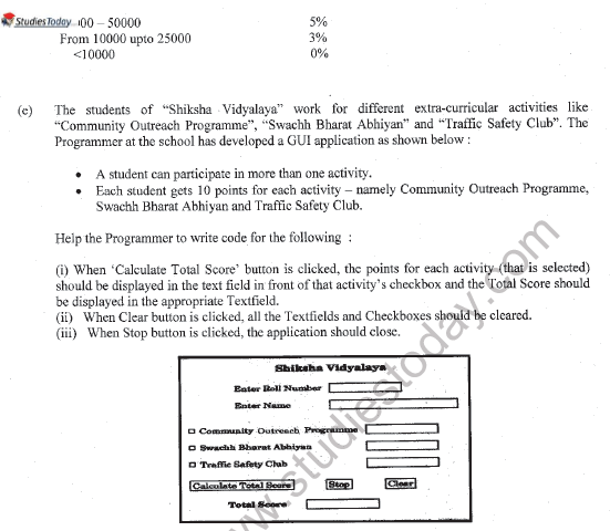 Cbse Class 11 Informatics Practices Question Paper Set K Solved
